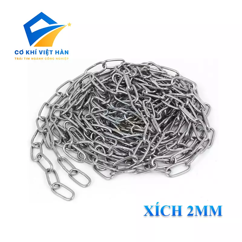 XÍCH M2 INOX ( 2mm) - Bu Lông Inox Cơ Khí Việt Hàn